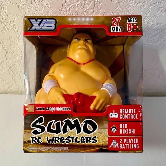 XIB | Toys | Xb Sumo Rc Wrestlers Red Rikishi 27 Mhz Japanese Competition Action Figure | Poshmark